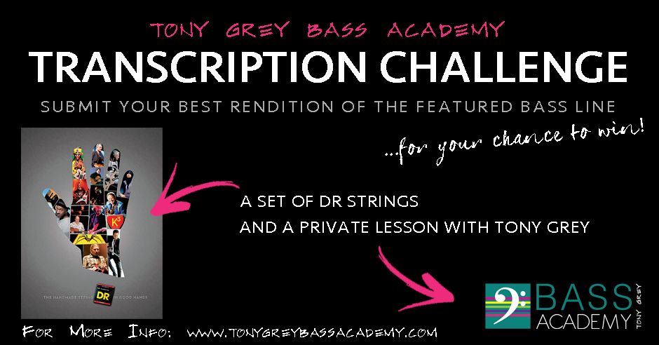 Transcription Challenge: Month 1 — Tony Grey Bass Academy